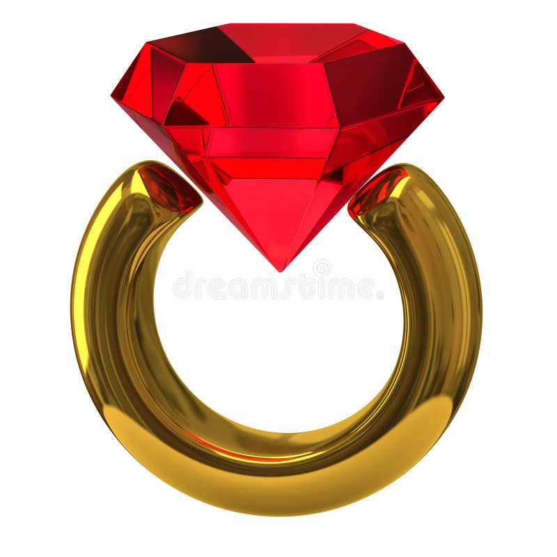 Pink Diamond Ring stock vector. Illustration of diamond - 49279934