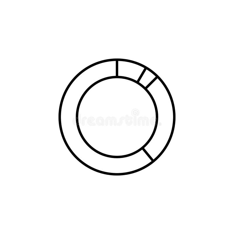 Ring Chart Line Icon. Element of Chart Icon for Mobile Concept and Web ...