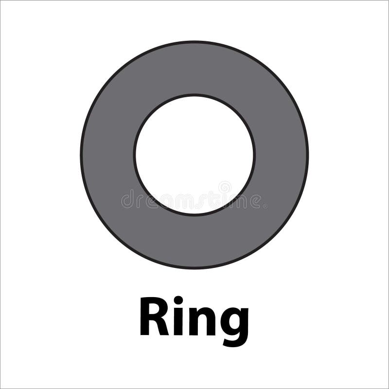 Ring Circle Ring Gray Color Vector Stock Vector - Illustration of disc ...