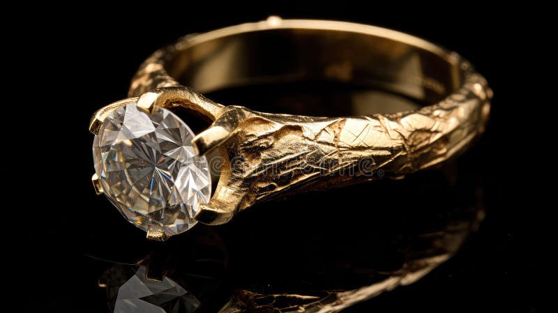 Ring damaged gold stock illustration. Illustration of disfigured ...