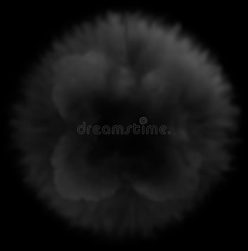 Ring of Dark and Thick Smoke Top View Stock Illustration - Illustration ...