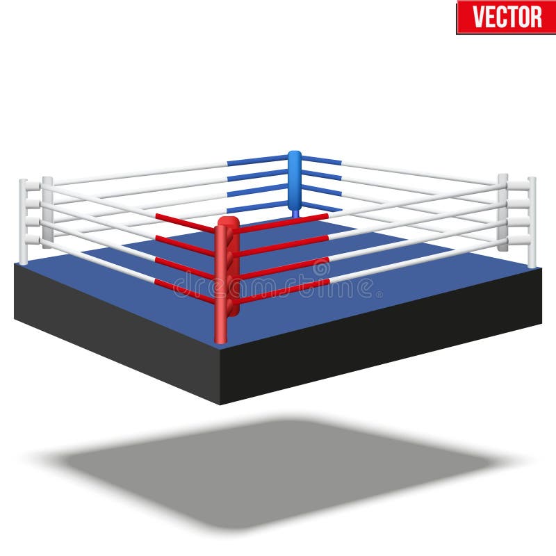 Ring De Boxeo De La Muestra Ilustración del Vector - Ilustración de ...