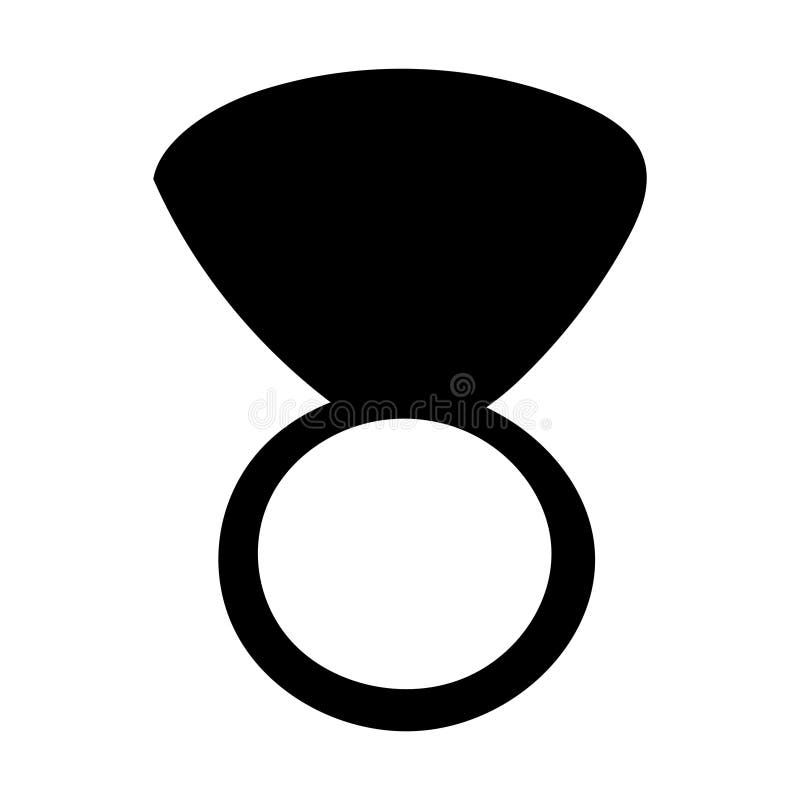 Ring Diamond Black Wedding Holiday Doll Icon Stock Vector ...