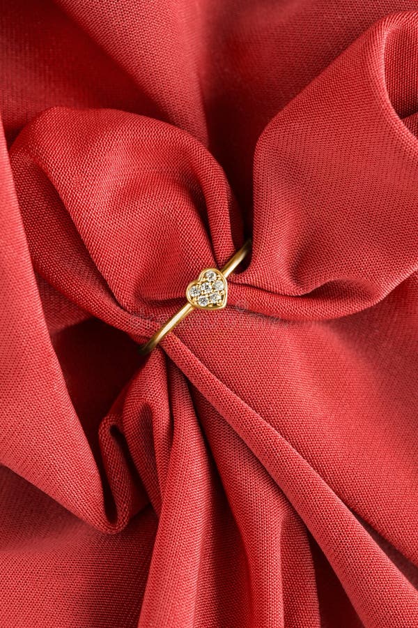 Ring in draped fabric stock image. Image of design, detail - 259191771