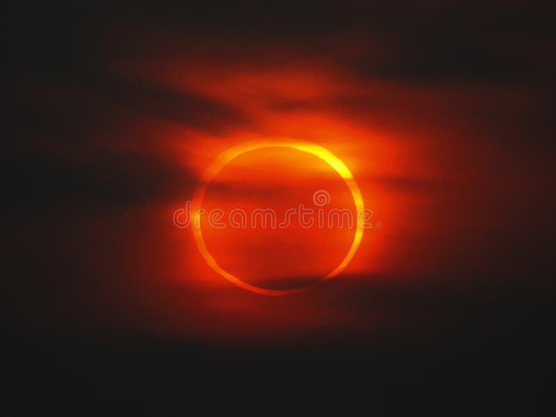Ring Eclipse near Sunset stock image. Image of eclipse - 12745375