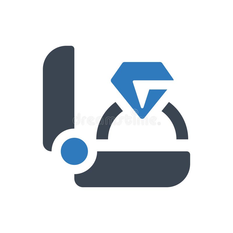 Ring Engagement Proposal Icon Stock Vector - Illustration of symbol ...