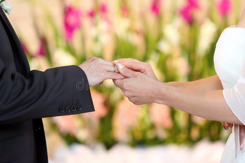 Ring exchange stock image. Image of gift, brightly, church - 44116097