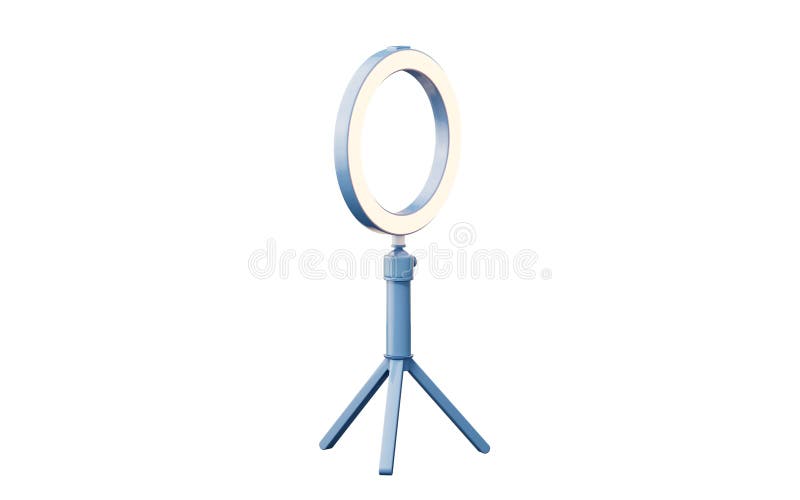 Ring Fill Light with 3d Cartoon Style, 3d Rendering Stock Illustration ...