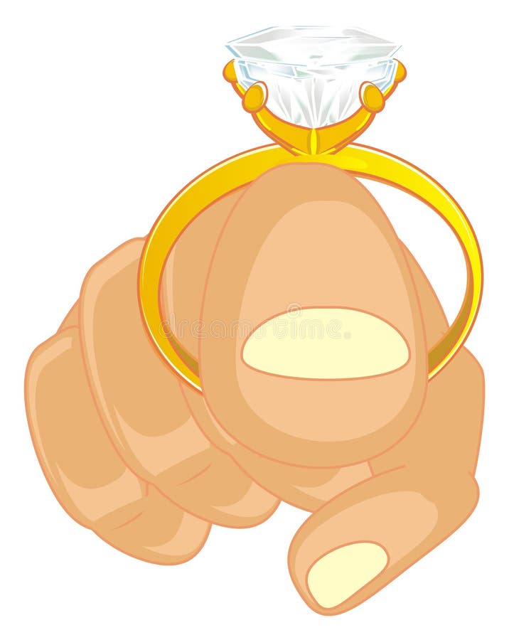 Diamond Ring Finger Illustration Stock Illustrations – 550 Diamond Ring ...