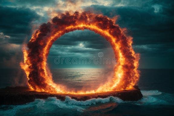 Ring of fire stock illustration. Illustration of wallpaper - 289074939