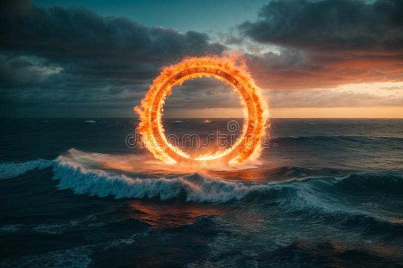 Ring of fire stock illustration. Illustration of barbecue - 289074947