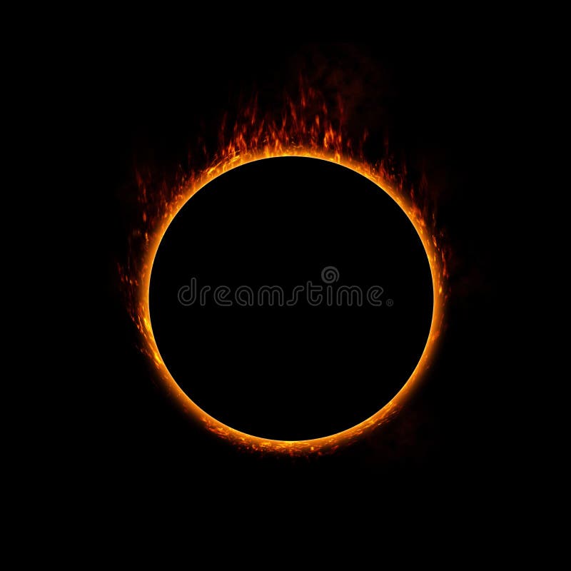 Ring Of Fire stock photo. Image of dunkel, orange, fire - 30881182