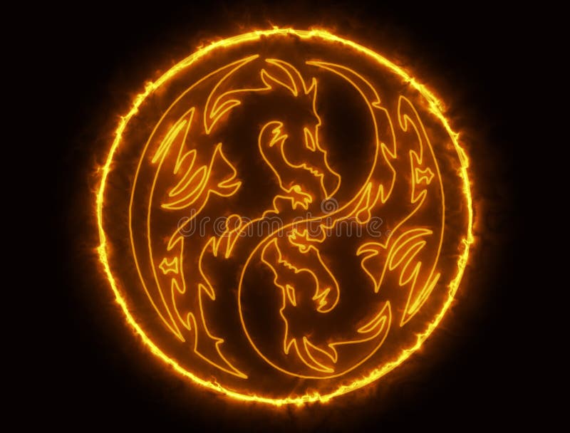 Dark Knight Symbol On Fire