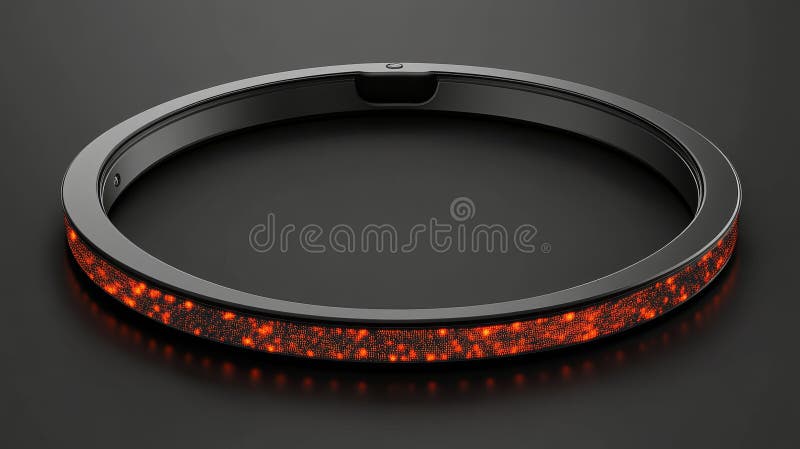 A Ring of Fire Encircles a Dark Circle, with Embers and Flames Visible ...