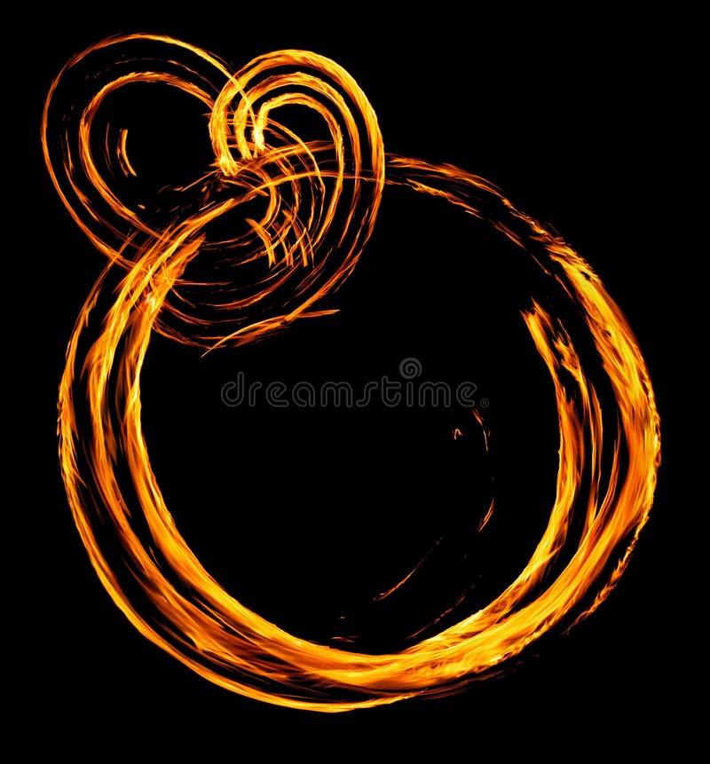 Ring of fire stock photo. Image of circle, yellow, abstract - 46130260