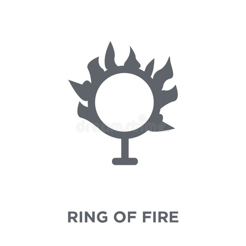 Ring of Fire Icon from Circus Collection. Stock Vector - Illustration ...