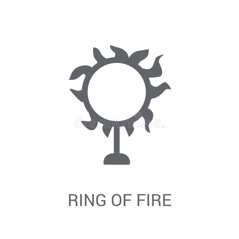 Ring of Fire Icon. Trendy Ring of Fire Logo Concept on White Background ...