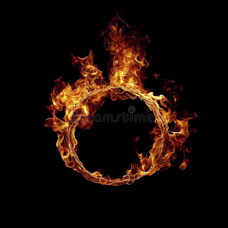 Fire Ring White Background