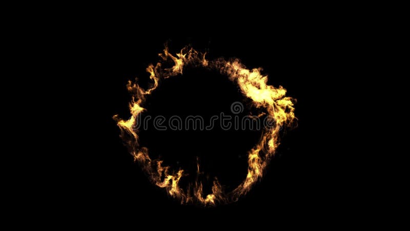 Ring of Fire on a Black Background Stock Footage - Video of sign, happy ...