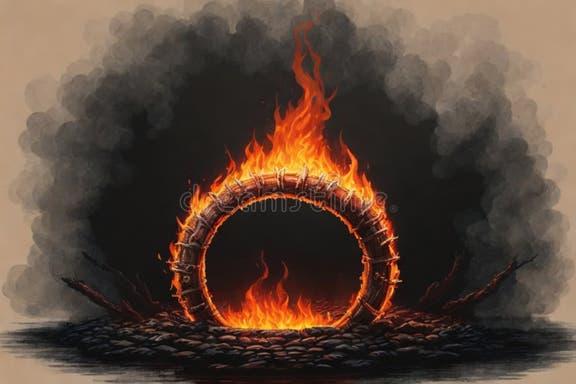 Ring of fire stock illustration. Illustration of wallpaper - 289078527