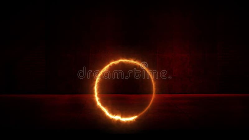 Ring of Fire with Shadow Green Screen Background Stock Video - Video of ...