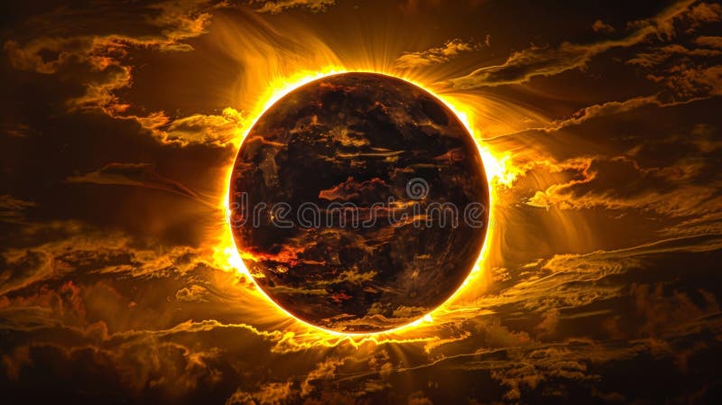 The Ring of Fire Solar Eclipse Captured through a Telescope Revealing ...