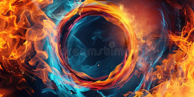 Ring of Fire and Water stock image. Image of peril, aquatic - 375117835