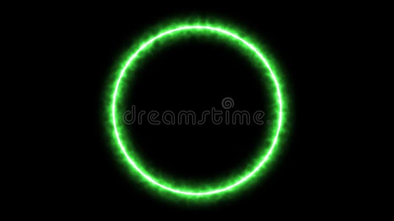 Ring Glowing Electric Neon Animation Motion Graphics Stock Video ...