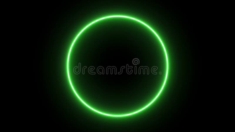 Ring Glowing Electric Neon Animation Motion Graphics Stock Video ...