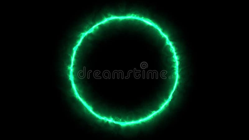 Ring Glowing Electric Neon Animation Motion Graphics Stock Video ...