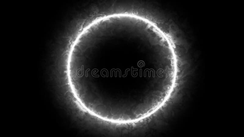 Ring Glowing Electric Neon Animation Motion Graphics Stock Video ...