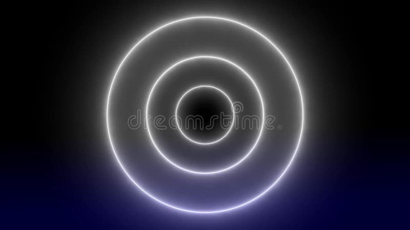 Ring Glowing Electric Neon Animation Motion Graphics Stock Video ...