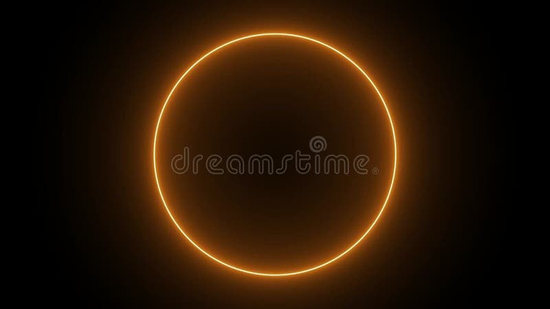 Ring Glowing Electric Neon Animation Motion Graphics Stock Footage ...