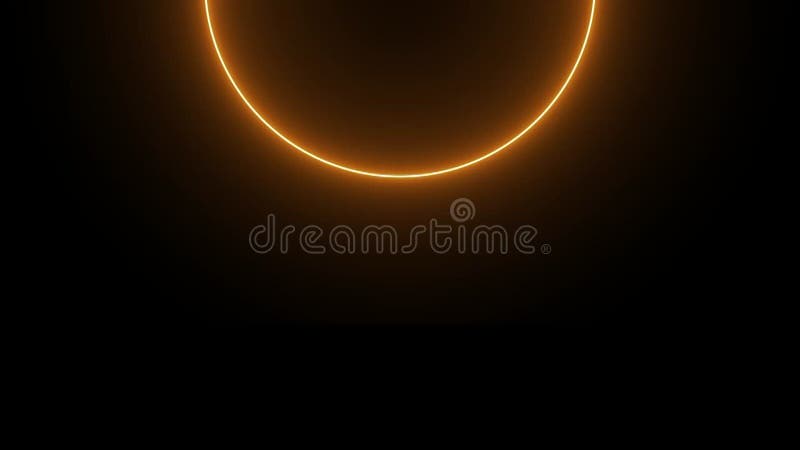 Ring Glowing Electric Neon Animation Motion Graphics Stock Video ...