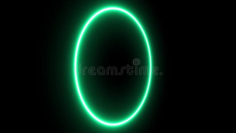 Ring Glowing Electric Neon Animation Motion Graphics Stock Video ...