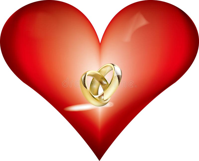 Ring of heart stock vector. Illustration of life, vows - 19111838