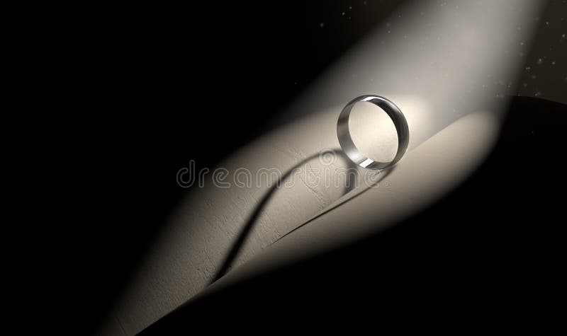 Ring and Heart Shaped Shadow Stock Photo - Image of letter, concept ...