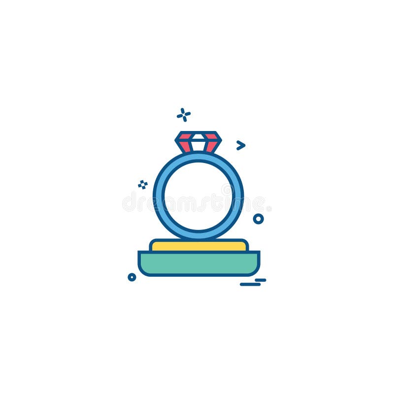 Ring icon design vector stock vector. Illustration of background ...