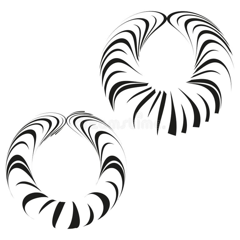 Ring Icon Pattern. Black Loop Design. Geometric Circle Illustration ...