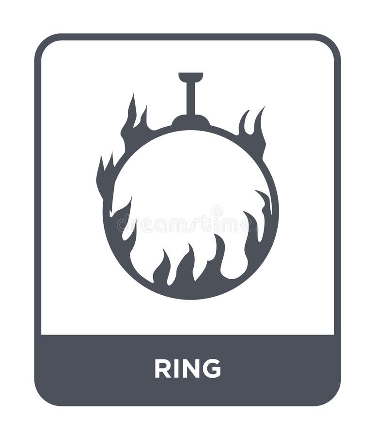Ring Icon in Trendy Design Style. Ring Icon Isolated on White ...