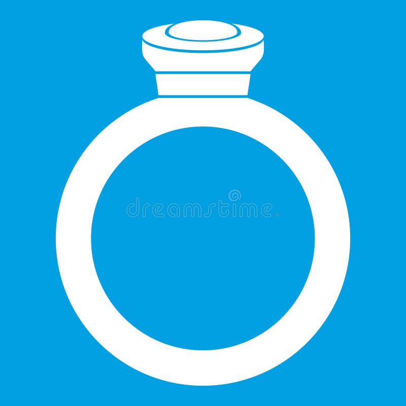 Ring icon white stock vector. Illustration of celebration - 96410285