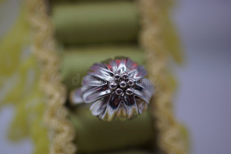 Ring Inside a Small Box with a Yellow Ribbon Editorial Stock Image ...