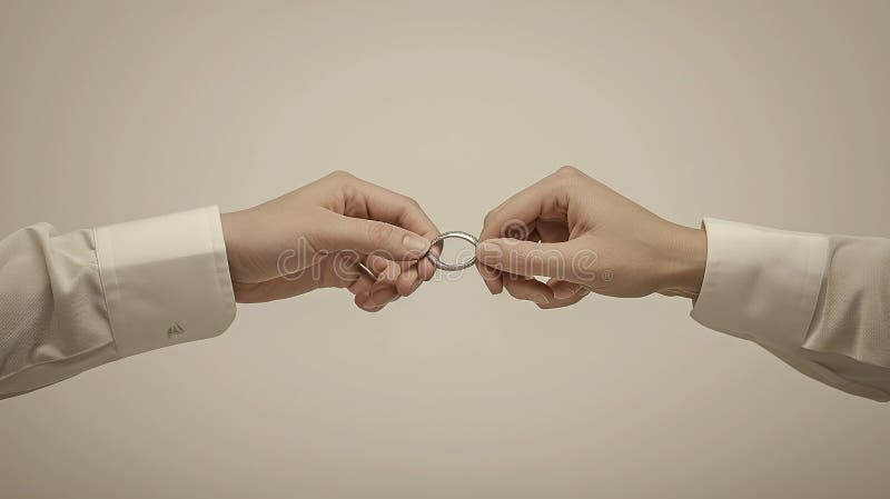 Ring and Intertwined Hands for Relationship Strengthening Stock Image ...