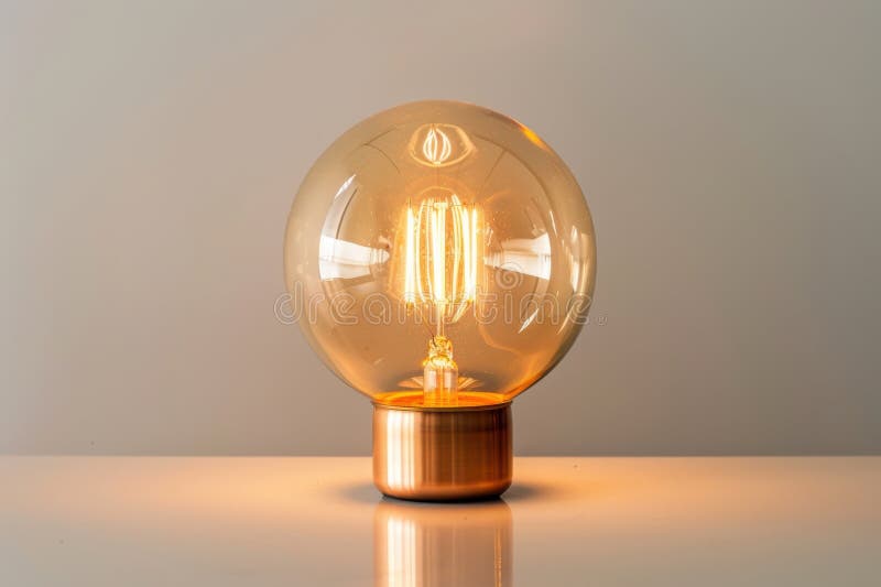 Ring Lamp for Indoor Lighting, Placed on a Simple White Background ...