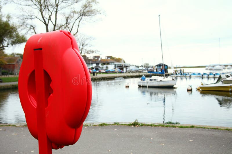 Ring Lifebuoy Container Scene Stock Image - Image of preserver, object ...