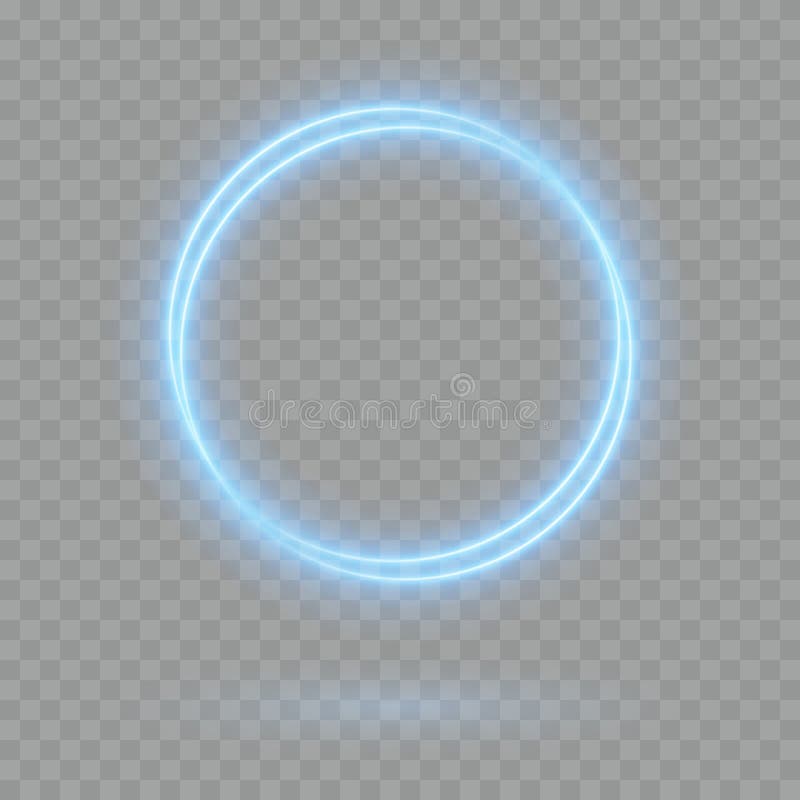 Light Blue Twirl. Curve Light Effect of Blue Line. Luminous Blue Circle ...