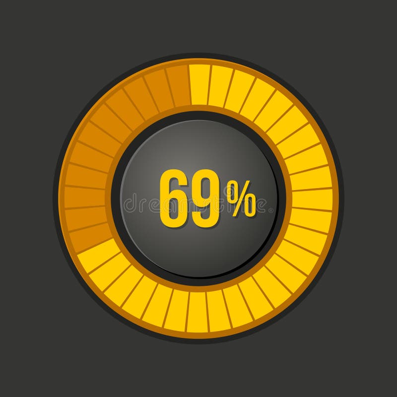 Ring Loading Progress Bar No Fundo Escuro Ilustração do Vetor ...