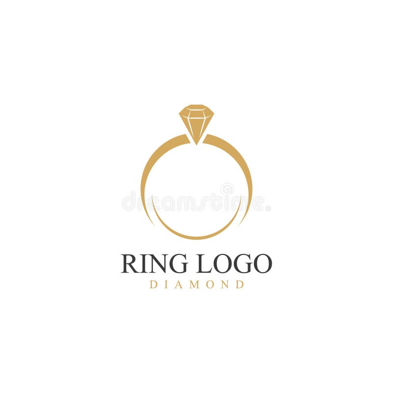 Ring Logo Diamond Ring Logo Stock Vector - Illustration of icon, luxury ...
