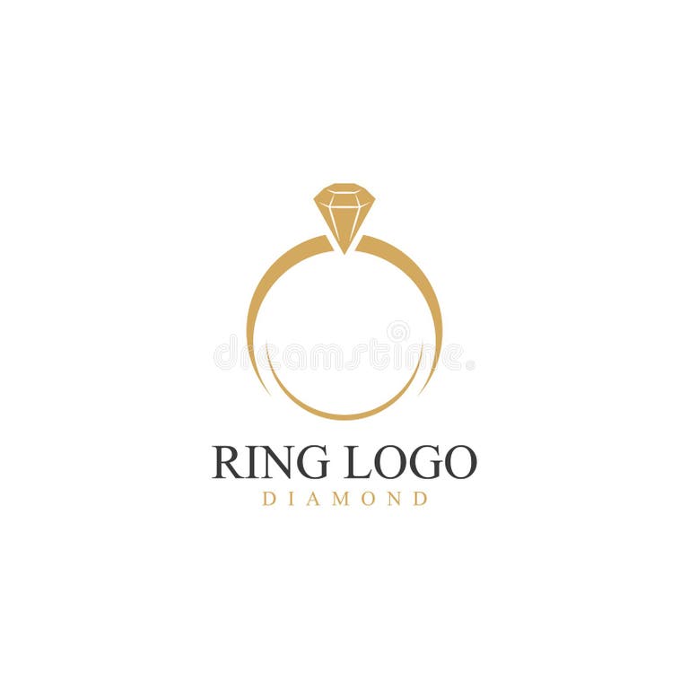 Ring Logo Diamond Ring Logo Stock Vector - Illustration of icon, luxury: 368206940
