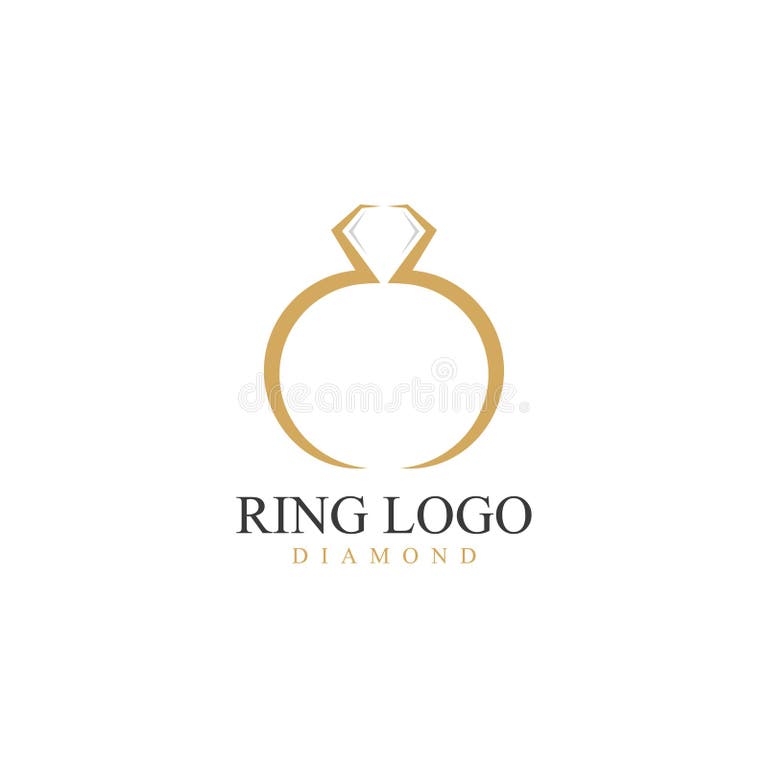 Ring Logo Diamond Ring Logo Stock Vector - Illustration of logotype ...